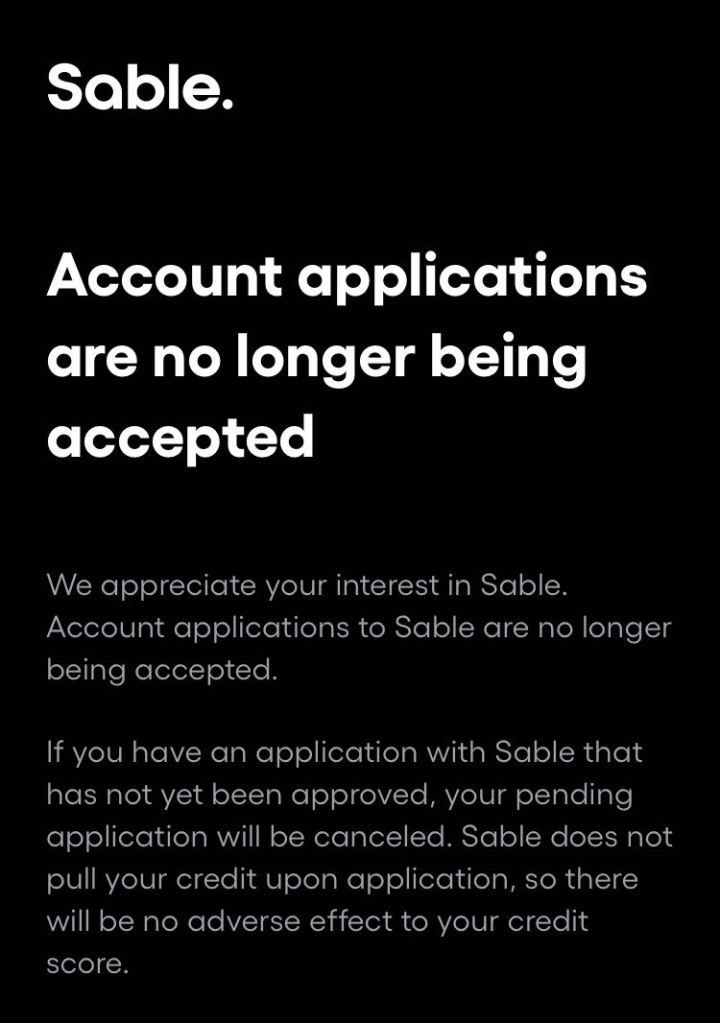 无SSN可以开的美国银行账户Sable（Checking、Debit、Credit Card）【2023.5更新：产品即将下线】 | 美国信用卡攻略