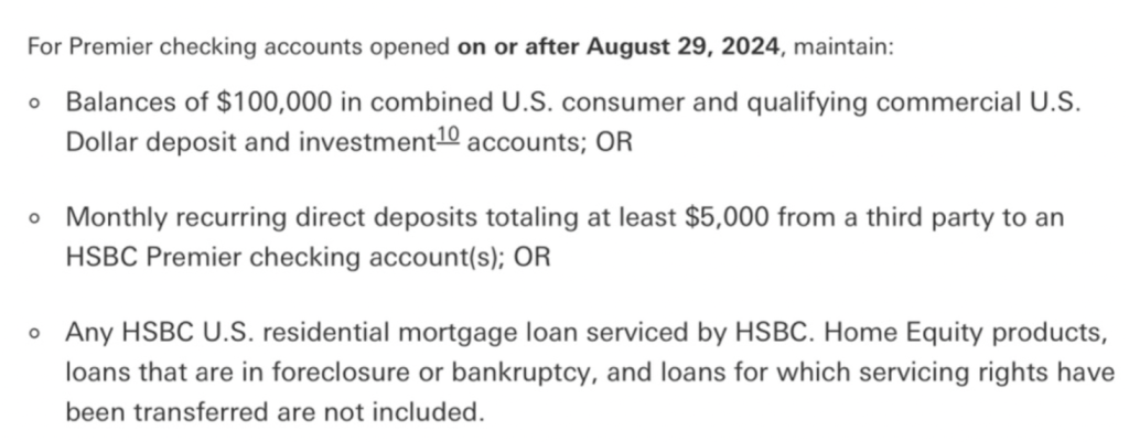 HSBC Premier Checking支票账户【2024.11更新：$1500/$2500开户奖励延期】 | 美国信用卡攻略