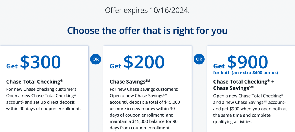 Chase Total Checking支票账户【2024.7更新：$900奖励延期到10月16日】 | 美国信用卡攻略